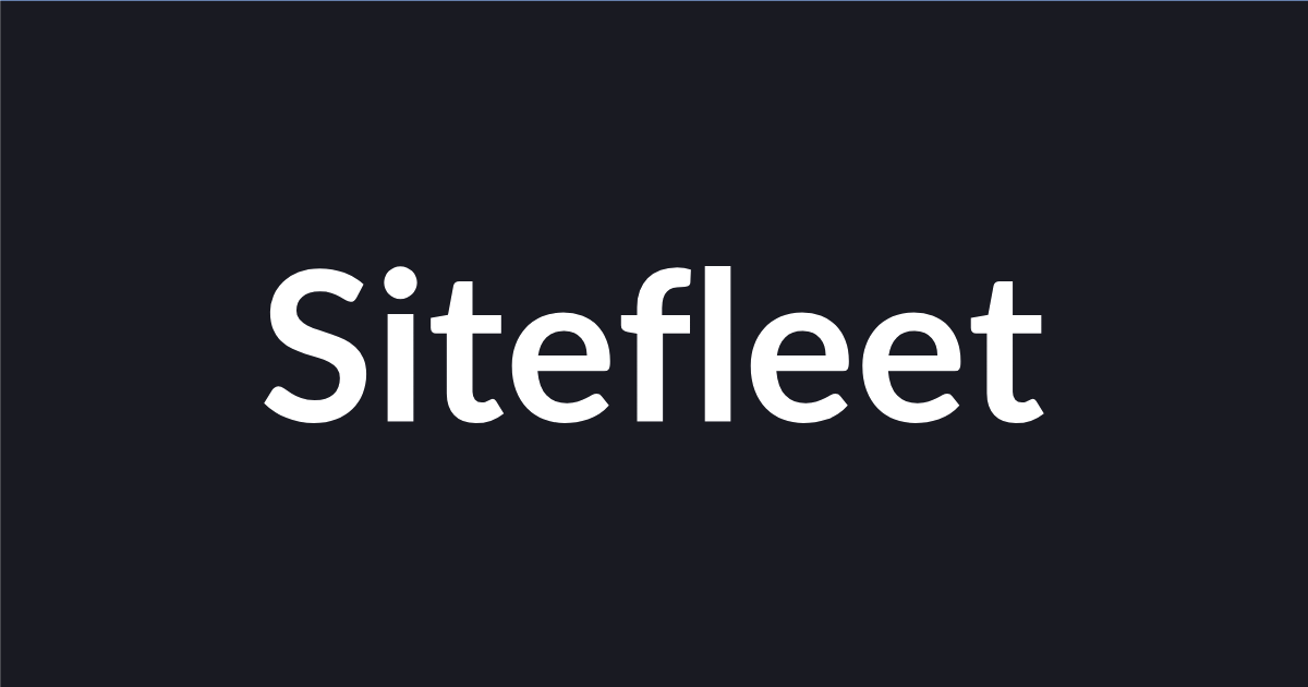SiteFleet - Dashboard